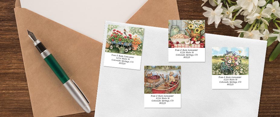 Friends & Family Address Labels | Colorful Images